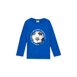 s.Oliver Junior M&auml;dchen s.Oliver Junior Langarmshirt mit Print und Fussball-Pailletten, f&uuml;r Boys 116/122