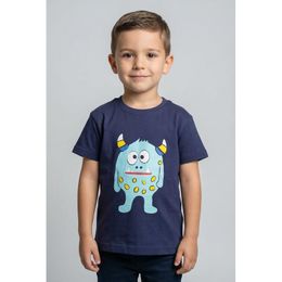 Blue Seven Jungen T-Shirt mit Monster-Effekt, mit eingelassener Tasche, aus Baumwolle 134