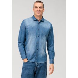 OLYMP Herren OLYMP Jeanshemd &raquo;Casual&laquo; blau XXL, N-Gr