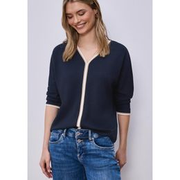 Street One Damen Street One Langarmshirt mit Kontrast-Details 38