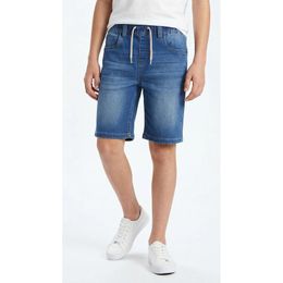 name it Herren Jeansshorts &raquo;NKMRYAN JOGGER DNM L SHOR&laquo; Baumwollmischung, elastisches B&uuml;ndchen, verstellbar blau 98, N-Gr