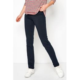 R&ouml;hrenhose Toni "TO BE LOVED", Damen, Gr. 40, N-Gr, blau (dunkelblau), Denim/Jeans, Obermaterial: 68% Baumwolle, 29% Polyester, 3% Elasthan, unifarben, Basic, slim fit kn&ouml;chellang, Hosen, mit kleinen Schmucksteinchen auf der Tasche