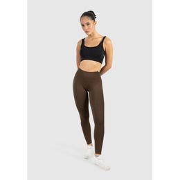 Smilodox Leggings Alira Scrunch in Braun | Gr.: XS