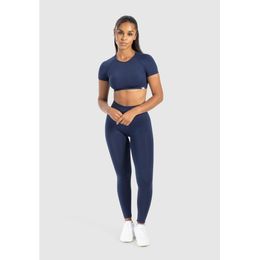 Smilodox Crop Shirt Soheli in Marineblau | Gr.: XL