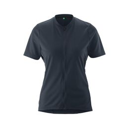 Gonso Unisex Radtrikot &raquo;SITIVO Jersey Green W&laquo; Damen Fahrradtrikot kurzarm, Half-Zip Trikot mit R&uuml;ckentasche 44