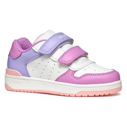Geox M&auml;dchen Sneaker &raquo;J WASHIBA GIRL&laquo; , Sneaker, Freizeitschuh, Klettschuh im Retro Look rosa 32