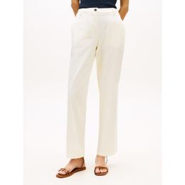 Tommy Hilfiger Damen Chinohose &raquo;CO GMD SLIM STRAIGHT CHINO&laquo; mit mittlerer Leibh&ouml;he 42, N-Gr