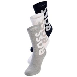 BOSS Herren BOSS Socken &raquo;3P QS Rib Logo CC&laquo; mit Logo 43-46