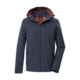 G.I.G.A. by Killtec Softshelljacke "GS 108 MN SFTSHLL JCKT", Herren, Gr. L, dunkelblau, Oberseite: 100% Polyester;R&uuml;ckseite: 100% Polyester;Futter: 100% Polyester, G.I.G.A. DX BY KILLTEC, Jacken Softshelljacke, Wasserabweisende Softshelljacke mit abnehmbarer Kapuze