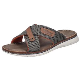 Rieker Herren Pantolette Sommerschuh, Hausschuh, Strandschuh zum Schlupfen gr&uuml;n 45