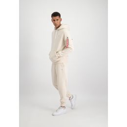 Alpha Industries Herren Jogginghose &raquo;Unisex EMB Jogger&laquo; wei&szlig; XS, Normalgr&ouml;&szlig;en