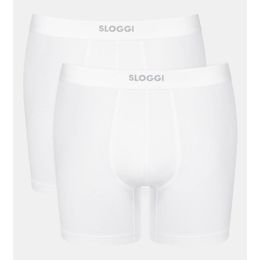 Sloggi Herren Sloggi Boxer &raquo;Men EVER Ease&laquo; 2er Pack, schnelltrocknend, atmungsaktiv, temperaturausgleichend, ohne Eingriff wei&szlig; M