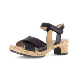 Plateausandaletten Gabor "Plateau Sandale", Damen, Gr. 41, schwarz, Schuhe