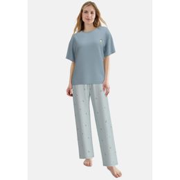 Tom Tailor Damen Tom Tailor Pyjama atmungsaktiv, Viskosemix 46