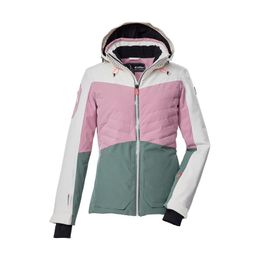Killtec Damen Skijacke &raquo;KSW 30 WMN SKI JCKT&laquo; Damen Skijacke: wasserdicht, atmungsaktiv, Colourblock-Design rosa 40
