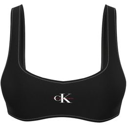 Calvin Klein Swimwear Damen Bustier-Bikini-Top K&ouml;rpernahe Passform XXL (46), N-Gr