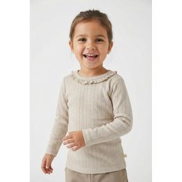 Lil' Atelier M&auml;dchen Langarmshirt &raquo;NMFRACHEL NIS LS SLIM TOP LIL NOOS&laquo; Baumwollmischung, R&uuml;schen 116