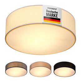 Monzana Deckenlampe Wei&szlig; Stoff &Oslash;30cm