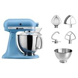 KitchenAid K&uuml;chenmaschine "5KSM175PSE", velvet blau, B:24cm H:36cm T:37cm, K&uuml;chenmaschinen, mit Zubeh&ouml;r im Wert von ca. 112,-&euro; UVP, K&uuml;chenmaschine