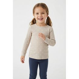Lil' Atelier M&auml;dchen Langarmshirt &raquo;NMFGAGO LS SLIM TOP LIL NOOS&laquo; weiche Jersey Rippqualit&auml;t 116