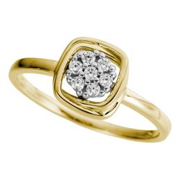 Firetti Damen Fingerring &raquo;Schmuck Geschenk Gold 333 Damenring Goldring Quadrat&laquo; mit Brillanten
