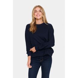Saint Tropez Damen Sweatshirt &raquo;LilaaSZ Sweatshirt&laquo; blau XXL