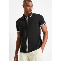 bonprix Herren bonprix Poloshirt Kurzarm, mit Rei&szlig;verschluss, aus reiner Baumwolle, mit Polokragen 60/62 (XXL)