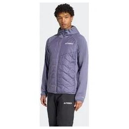 Outdoorjacke Adidas TERREX "MULTI CLIMAWARM ISOLIERENDE HYBRID", Herren, Gr. XL, preloved violet, Obermaterial: 100% Polyester, Jacken Outdoorjacke