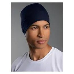 Strickm&uuml;tze TRIGEMA "TRIGEMA Soft-Cap", Herren, Gr. 900, blau (navy), Baumwollmischung, M&uuml;tzen Strickm&uuml;tze