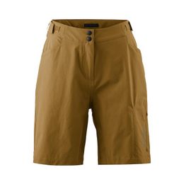 Gonso Damen Fahrradhose &raquo;Adventure Shorts W&laquo; Damen Radhose mit einkn&ouml;pfbarer Radunterhose mit Sitzpolster 46, Normalgr&ouml;&szlig;en
