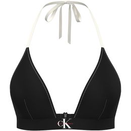Calvin Klein Swimwear Damen Triangel-Bikini-Top K&ouml;rpernahe Passform mit Band zum Binden M (38), N-Gr
