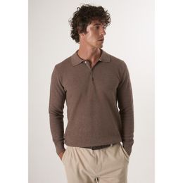 Felix Hardy Herren Polokragenpullover &raquo;Pullover mit Polo-Kragen und Kn&ouml;pfen&laquo; XL