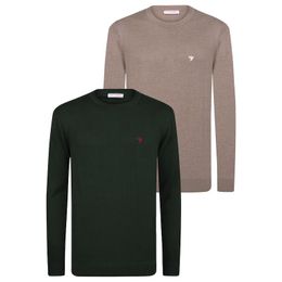 Felix Hardy Herren Rundhalspullover &raquo;Pullover mit Rundhalsausschnitt 2er-Pack&laquo; S