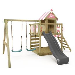 Wickey Kletterturm mit Doppelschaukel Smart Candy | Spielturm