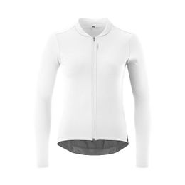 Gonso Damen Radtrikot &raquo;SITIVO Jersey Longsleeve W&laquo; Damen Fahrradtrikot langarm, Full-Zip Trikot mit R&uuml;ckentasche wei&szlig; 36