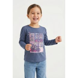 name it M&auml;dchen Longtop &raquo;NMFOLLIA LS TOP PB&laquo; blau 98