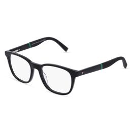 Tommy Hilfiger TH1907 Brille Herren | Fassung: Vollrand, Quadratisch, Schwarz Gl&auml;nzend