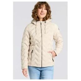 Steppjacke Killtec "KOW 23 WMN QLTD JCKT", Damen, Gr. 38, hell taupe, Obermaterial: 100% Polyester. Futter: 100% Polyester. Wattierung: 100% Polyester, Jacken Steppjacke, wasserabweisend, windabweisend, mit verstellbarer Kapuze