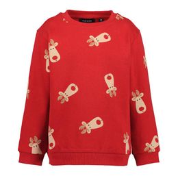 Blue Seven Jungen Sweatshirt, mit weihnachtlichem Alloverprint 128