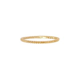 Elli Premium Damen Fingerring &raquo;Gedreht 375 Gelbgold&laquo; gold