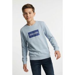 Jack & Jones Jack & Jones Junior Herren Sweatshirt &raquo;JJCOLE PRINT SWEAT CREW JNR&laquo;, mit Logoprint 128