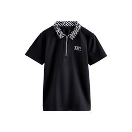 next Poloshirt Jungen Gr&ouml;&szlig;e 122 schwarz / wei&szlig;