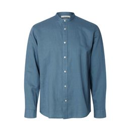 Selected Button Up Shirt 'SLHClay' male size XL Sapphire