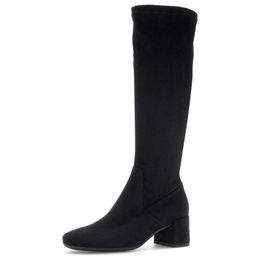 Gabor Damen Stiefel &raquo;Milano&laquo; , Blockabsatz, Langschaftstiefel, Schafth&ouml;he 42 cm schwarz 43, XS-Schaft