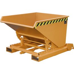 eurokraft pro Kippbeh&auml;lter automatisch, Volumen 0,6 m&sup3;, orange RAL 2000