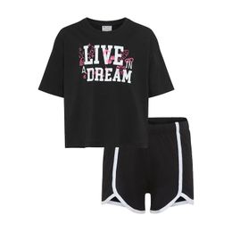 Champion M&auml;dchen T-Shirt & Shorts &raquo;Graphic Oversized Fit T-Shirt and Shorts set&laquo; 2 tlg. f&uuml;r Kinder S (128/134)