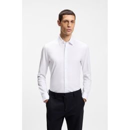 BOSS Damen BOSS Businesshemd &raquo;HANK&laquo; Kentkragen, Slim Fit, Baumwoll-Mix mit Performance-Stretch 45, N-Gr