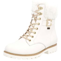 Remonte Damen Winterboots &raquo;Elisabeth Hurley-Collection&laquo; , Schn&uuml;rboots, Outdoorschuh, Schn&uuml;rstiefelette mit Zierschnalle wei&szlig; 39