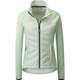 Lpo Damen LPO Fleecejacke &raquo;EDINA II WOMEN&laquo; weiche Hybrid-Fleecejacke in traditioneller Optik gr&uuml;n 36 (S)
