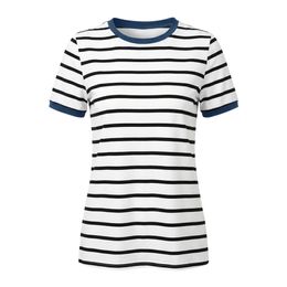 Imily Bela T-Shirt Damen Gr&ouml;&szlig;e XL taubenblau / schwarz / wei&szlig;